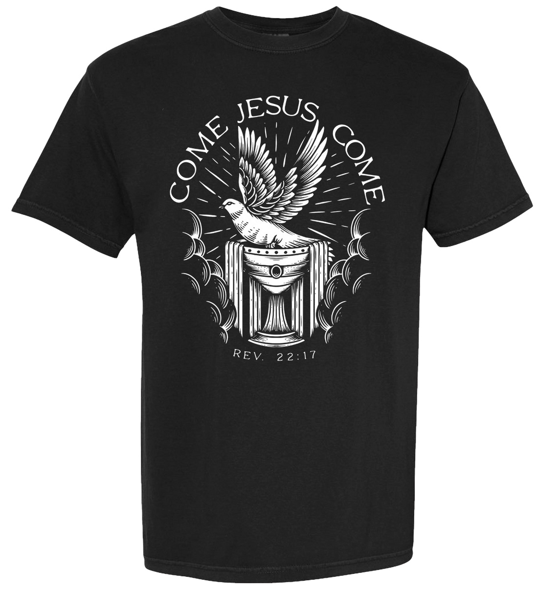 Come Jesus Come Dove Tee - Black and White – STEPHEN MCWHIRTER